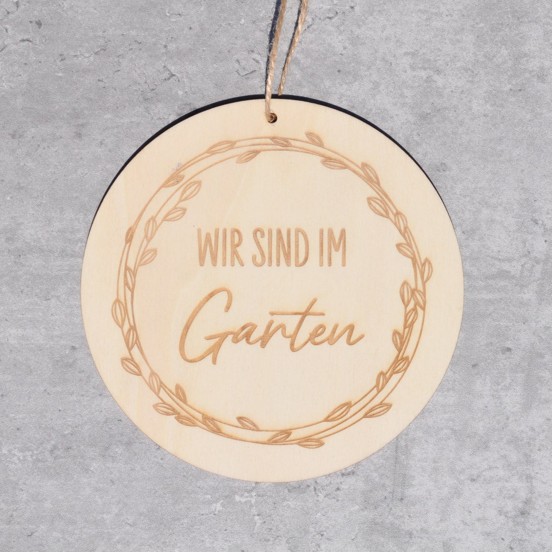 Garden Sign, We Are in the Garden, Door Sign, Wooden Sign - Etsy