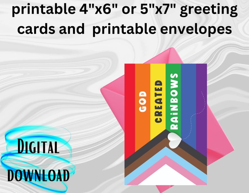 Brand New God Created Rainbows Instant Download Budget Friendly Unisex ...