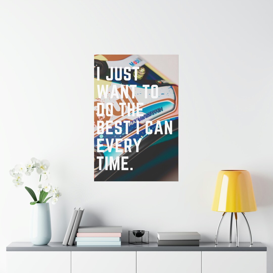 F1 Poster Max Verstappen Champion Quote - Etsy