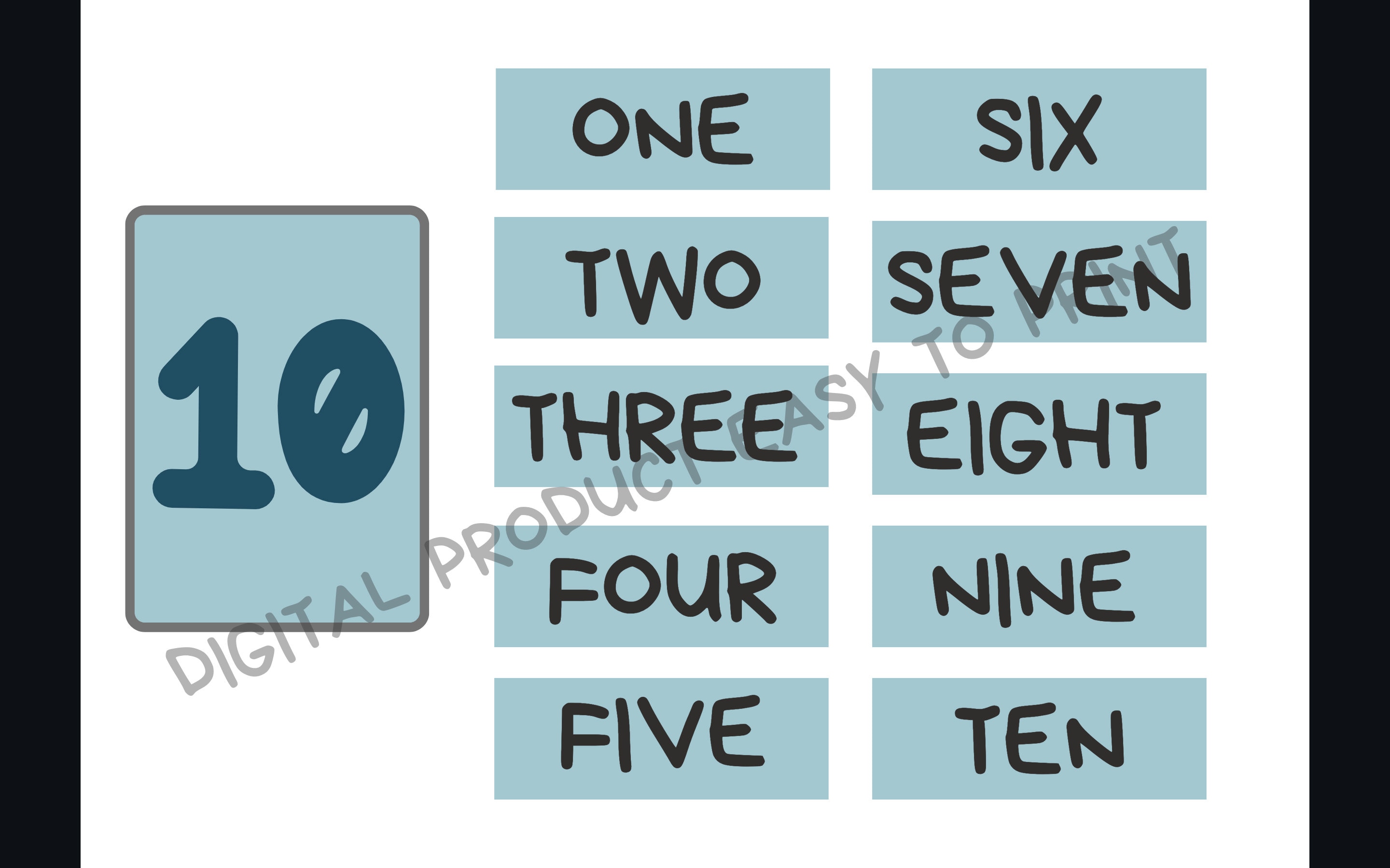 Numbers Flashcards for Kids (free Drawing Included) - Etsy