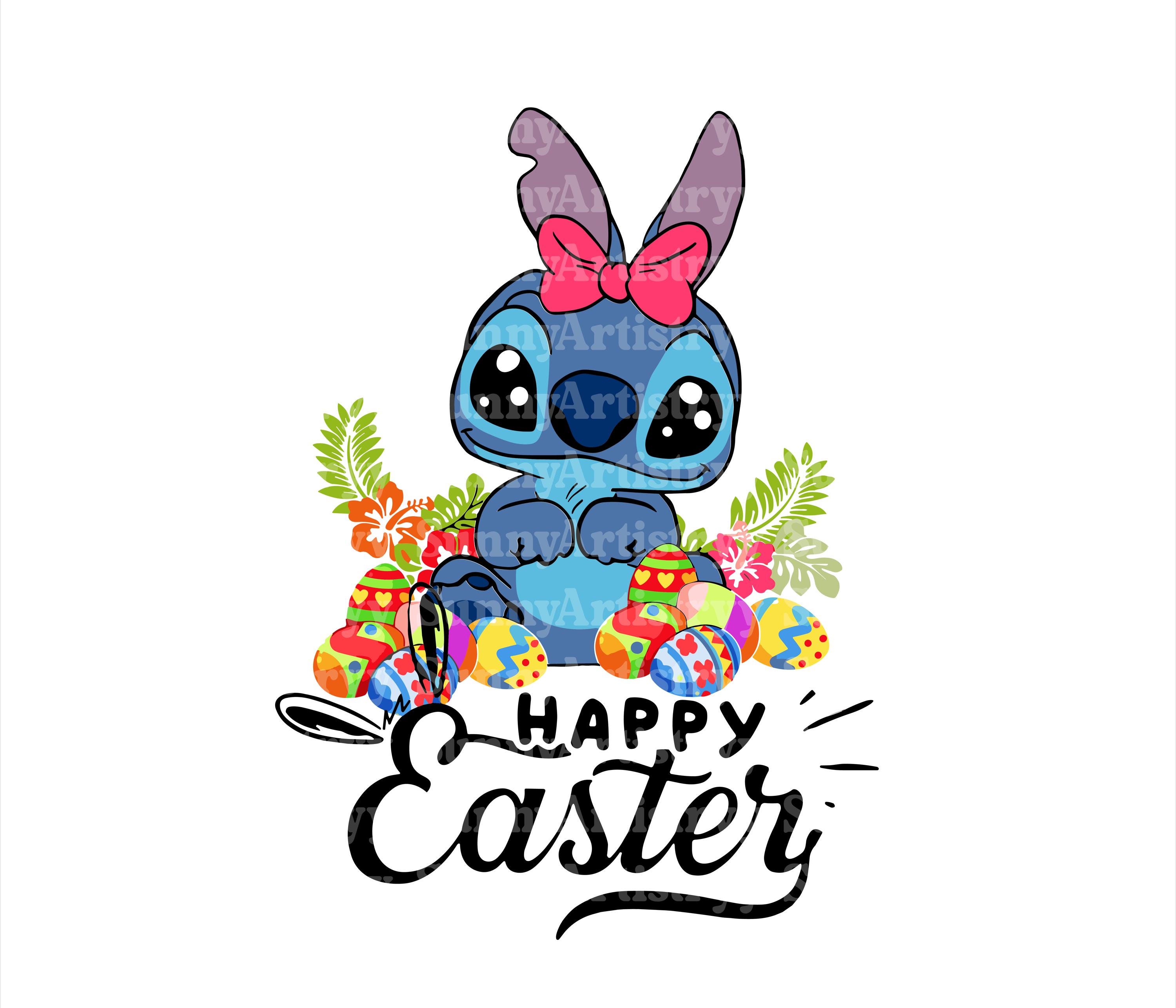 Happy Easter Stitch Png Svg, Stitch Easter Svg, Stitch Png, Stitch Svg ...