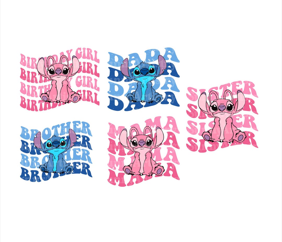 Retro Lilo & Stitch Png, Stitch Dada Mama Png, Stitch Mama Svg, Stitch ...