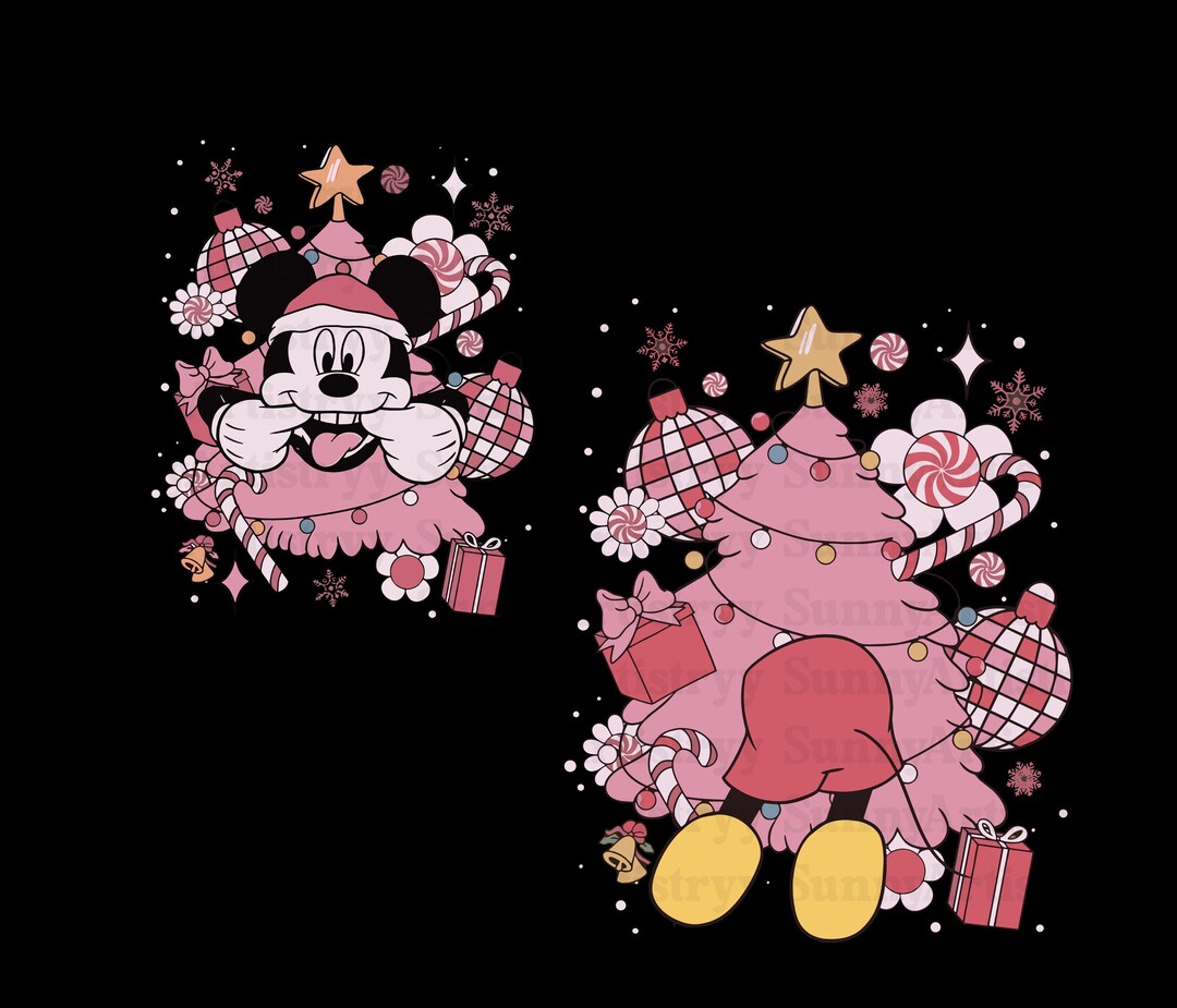 Two-sided Mouse and Friends Png, Christmas Squad Png, Character Xmas ...
