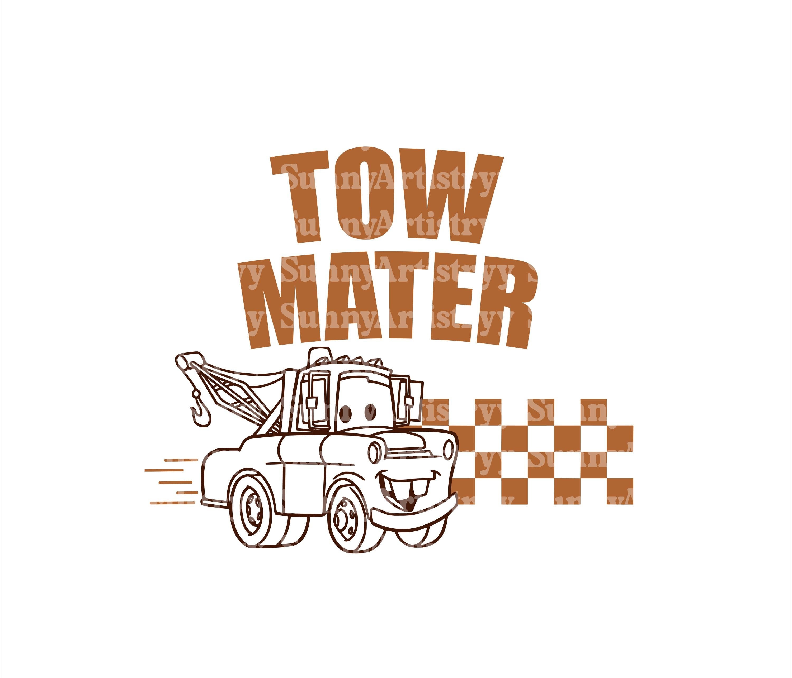 Retro Tow Mater Radiator Springs Svg Png, Svg for Cricut, Tow Mater Svg ...