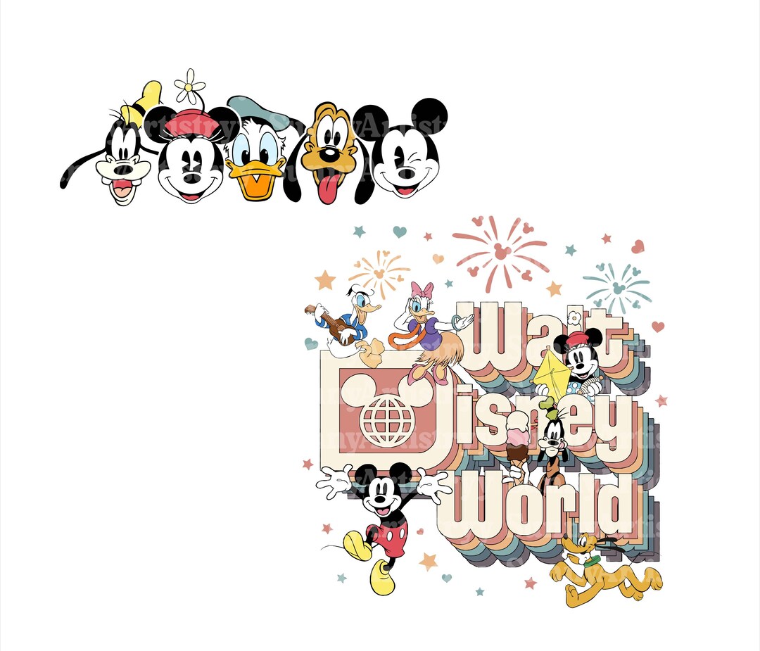 Two-sided Mouse and Friends Png, Christmas Squad Png, Character Xmas ...