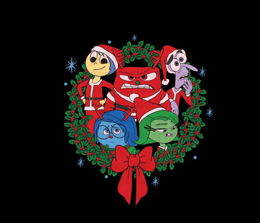 Christmas Inside Out Svg Png, Inside Out SVG, Inside Out Clipart, Anger ...