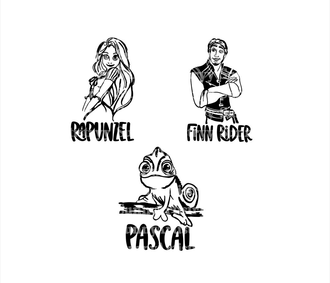 Rapunzel Png, Finn Rider Png, Pascal Svg, Princess Png, Princess Shirt ...