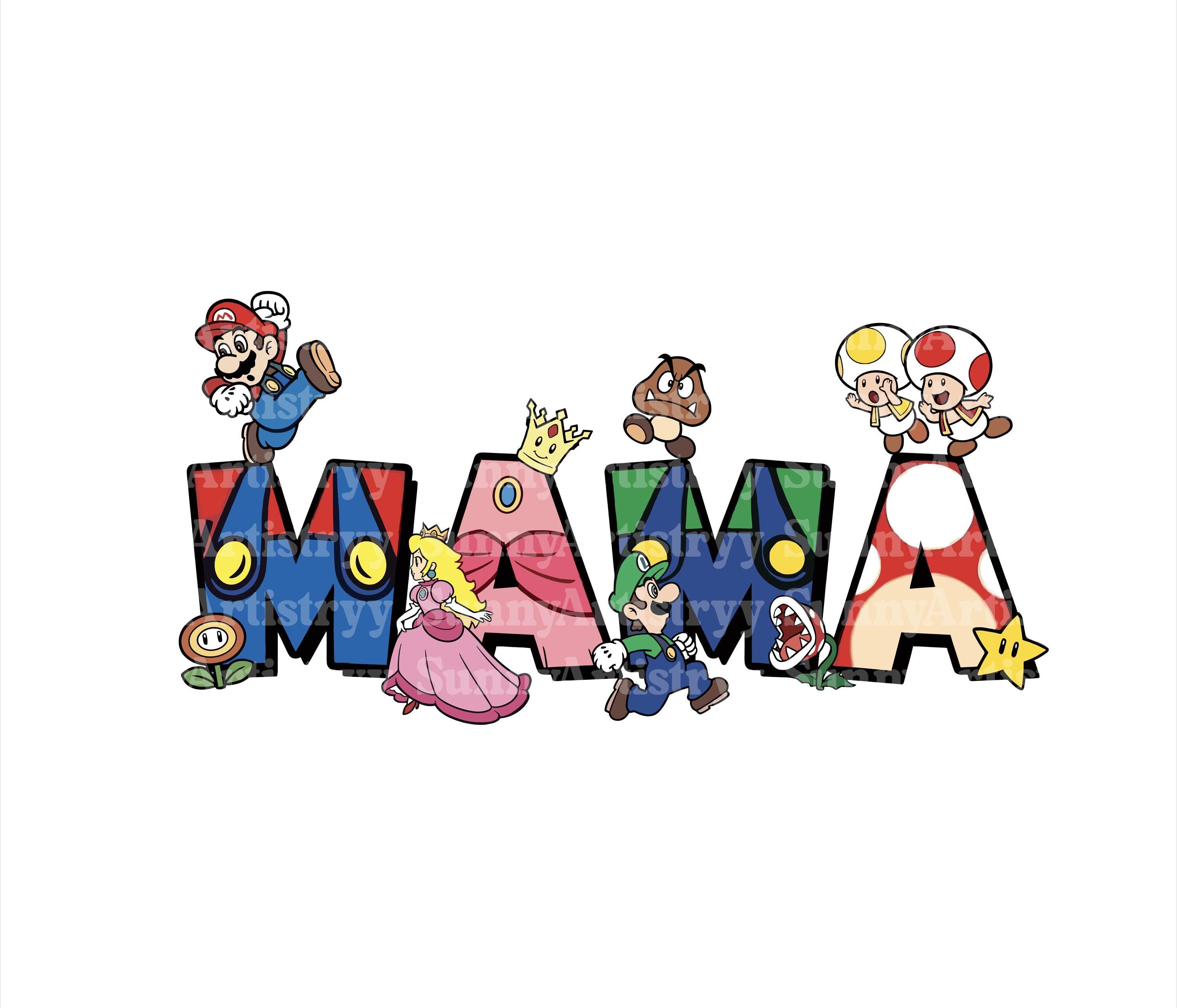 Super Mario Family Matching Png, Mario Dad Mom and Kid Png, Family ...