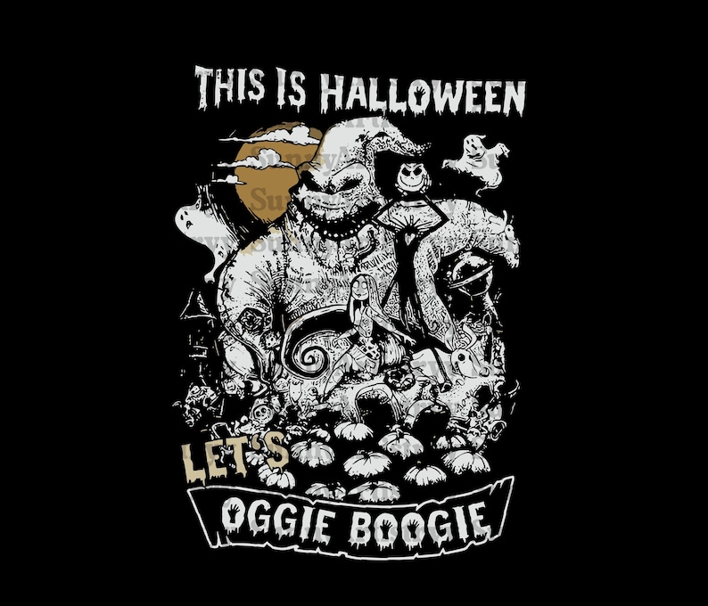 Retro Oogie Boogie Png, Oogie Boogie Shirt PNG, Nightmare Before ...