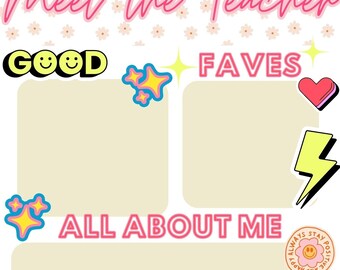 Meet the Teacher EDITABLE PRINTABLE Form Friends Inspired - Etsy