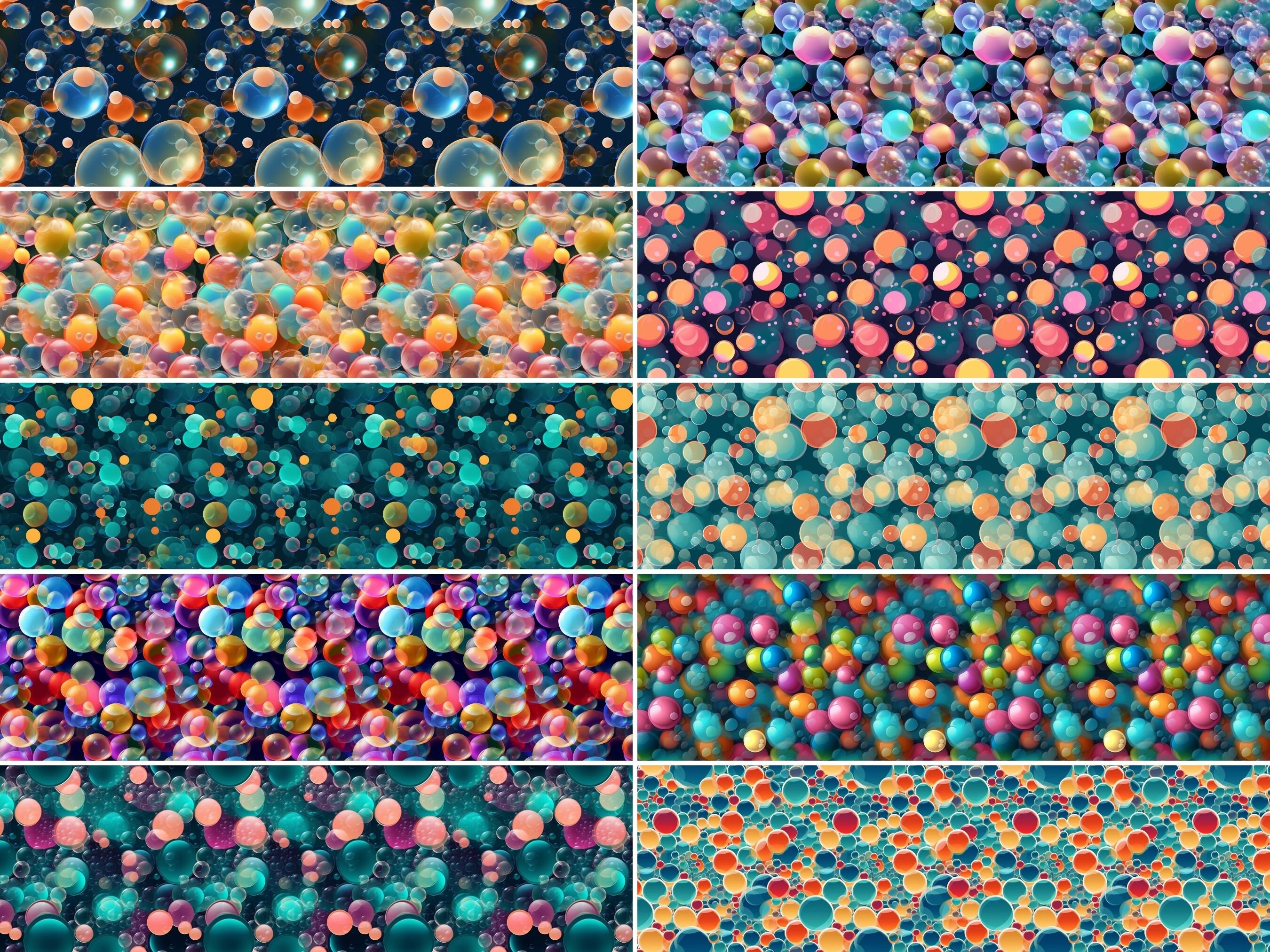 Bubbles Digital Paper | Bubbles Seamless Pattern | Pattern Digital ...