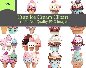 Ice Cream Clipart | Watercolor Ice Cream Clipart | Dessert PNG | Ice ...