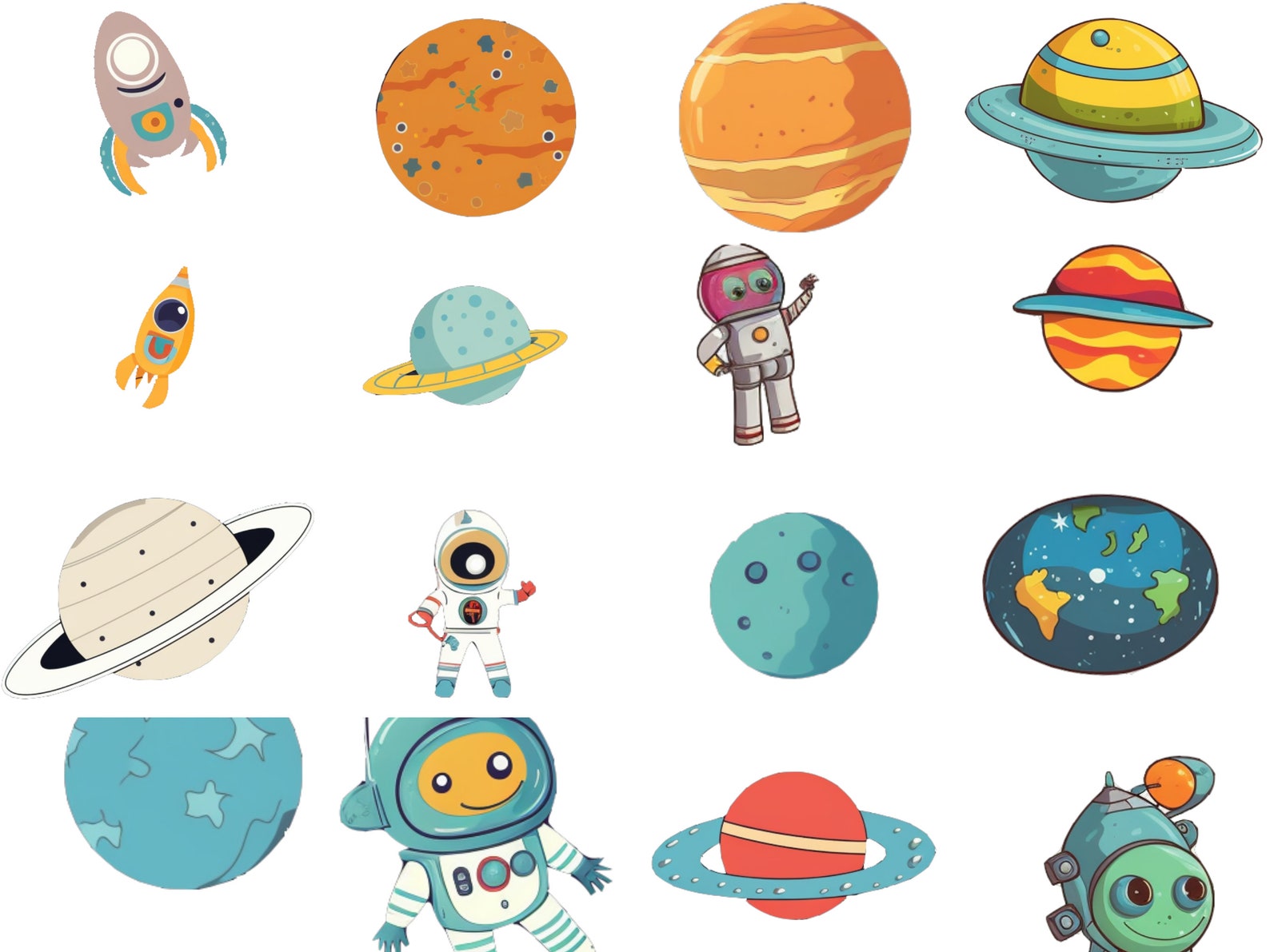 Space Clipart | Planet Clipart | Space PNG | Astronaut Clipart ...