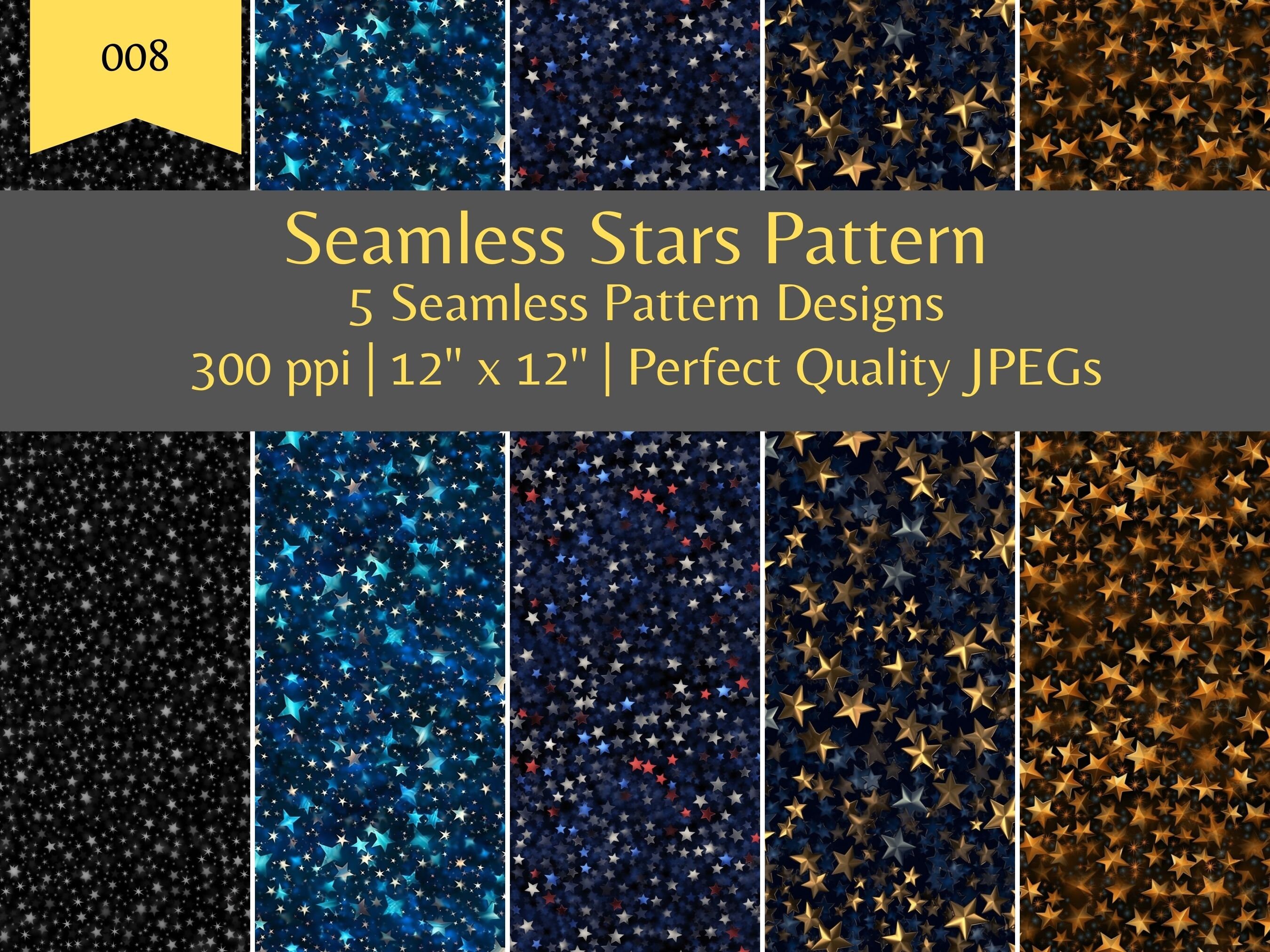 Star Digital Paper | Star Seamless Pattern | Pattern Digital Paper ...