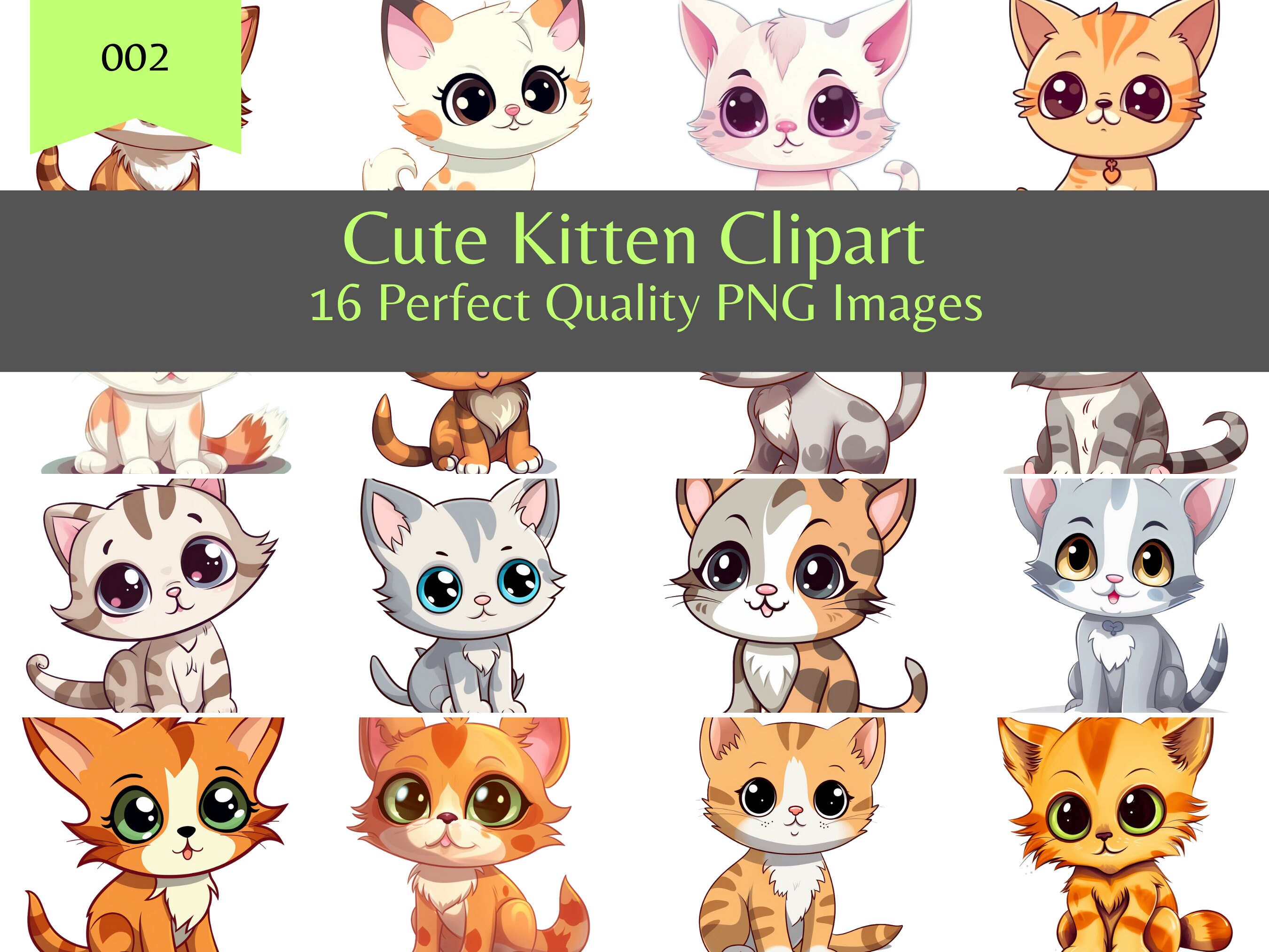 Kitten Cat Clipart | Cute Kitten Clipart | Kitten PNG | Cat Clipart ...