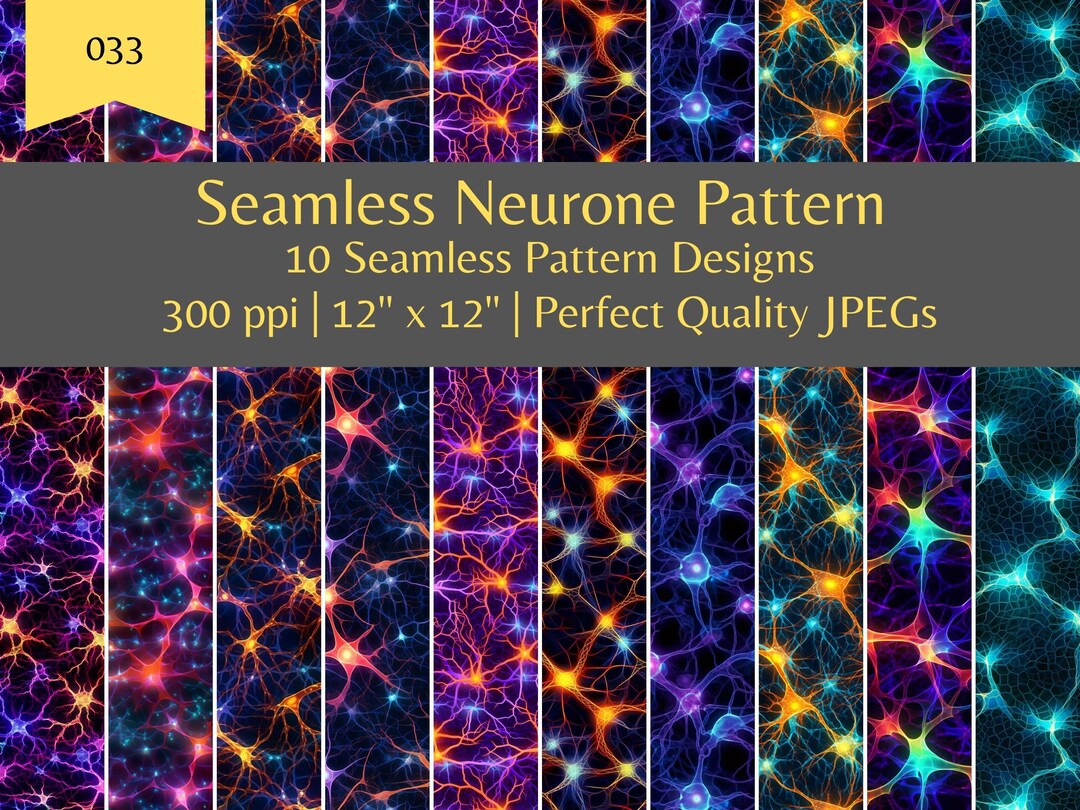 Neurone Digital Paper Neurone Seamless Pattern Pattern Digital Paper ...
