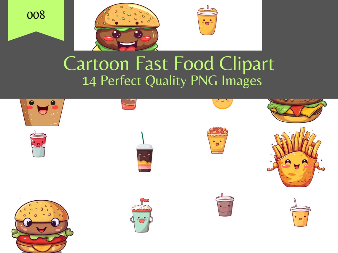 Fast Food Clipart | Cute Mcdonalds Clipart | Burger PNG | Burger Fries ...