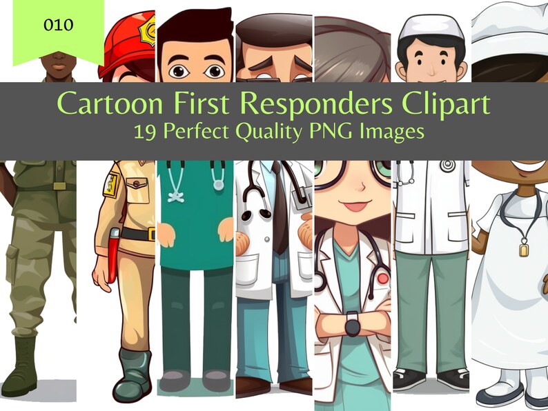 First Responder Clipart | Doctor Clipart | Nurse PNG | Soldier Clipart ...