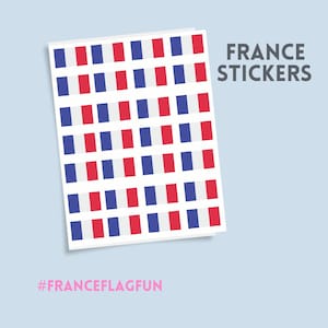 FRANCE FLAG STICKERS, International Day Activity, French Themed ...