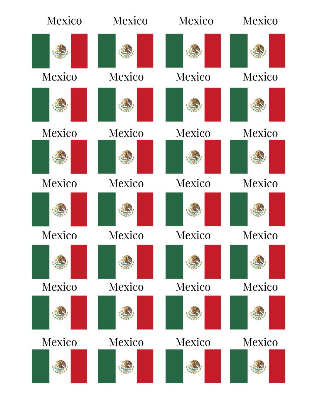 MEXICO FLAG STICKERS, Hispanic Heritage Month Stickers, School Stickers - Etsy
