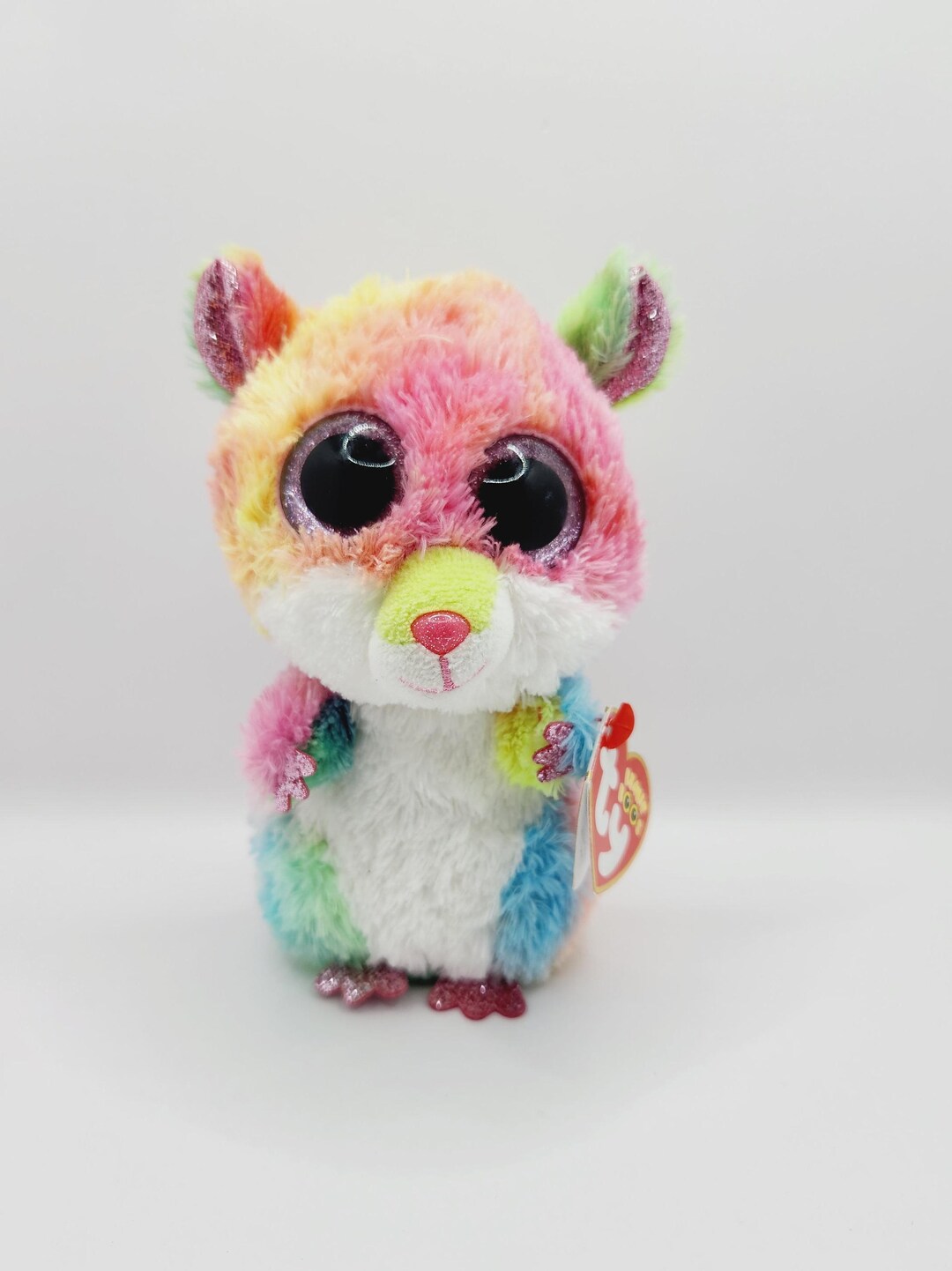 Vintage Ty Beanie Boo 'rodney' the Rainbow Hamster (6 Inch) - Etsy