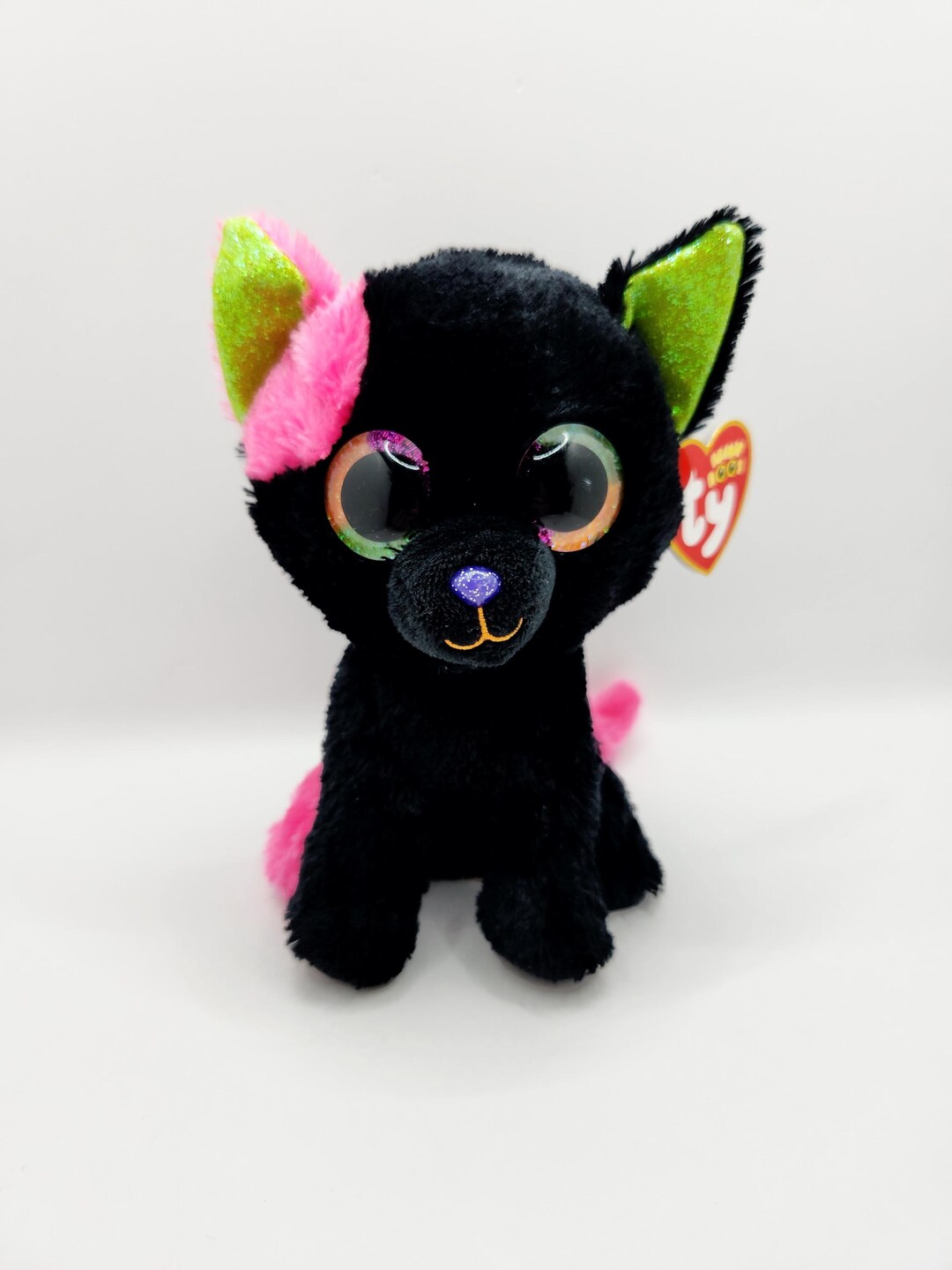 Vintage Ty Beanie Boo 'licorice' the Black Cat (6 Inch) - Etsy