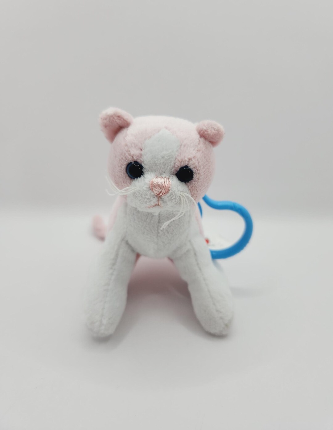 Vintage GANZ Webkinz ~ Pink and White Cat Kinz Clip (4.5 Inch) - No ...