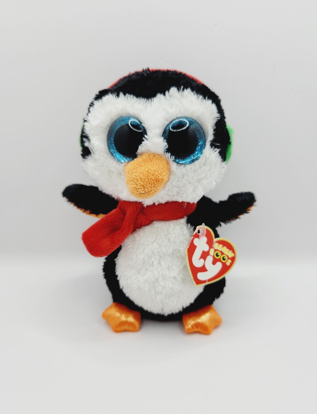 Ty Beanie Boo 'north' the Penguin Wearing Ear Muffs (6 Inch) - Etsy