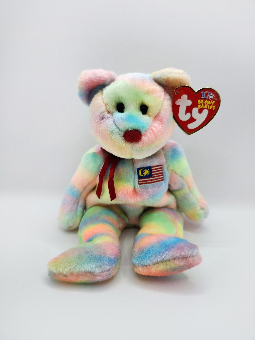 Vintage Ty Beanie Baby 'wirabear' the Bear - Malaysia Exclusive (8.5 ...