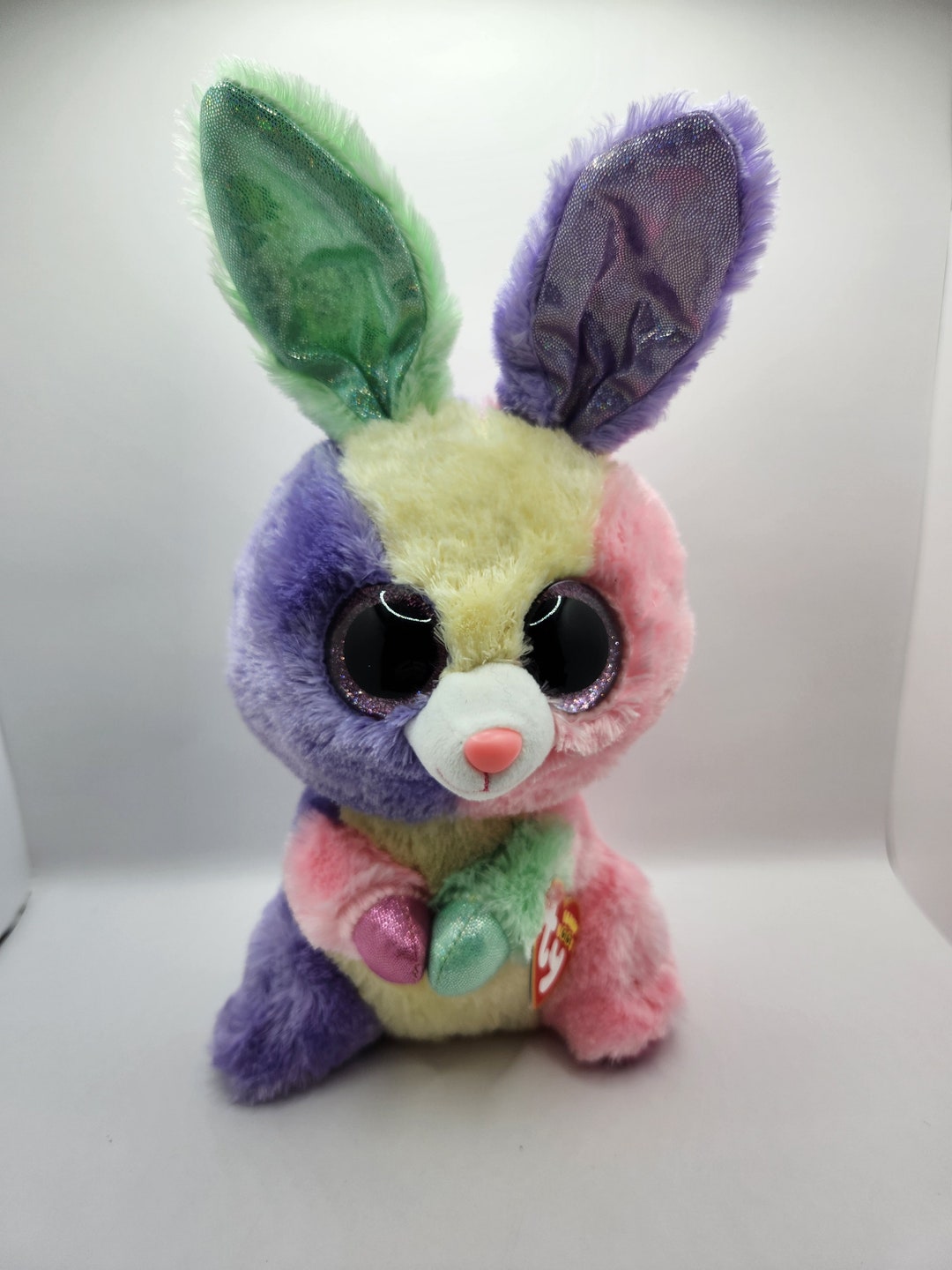 Ty Beanie Boo 'bloom' the Easter Bunny Rabbit medium 9 Inch rare - Etsy