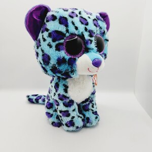Vintage Ty Beanie Boo 'lizzie' the Blue Leopard (medium 9 Inch ...