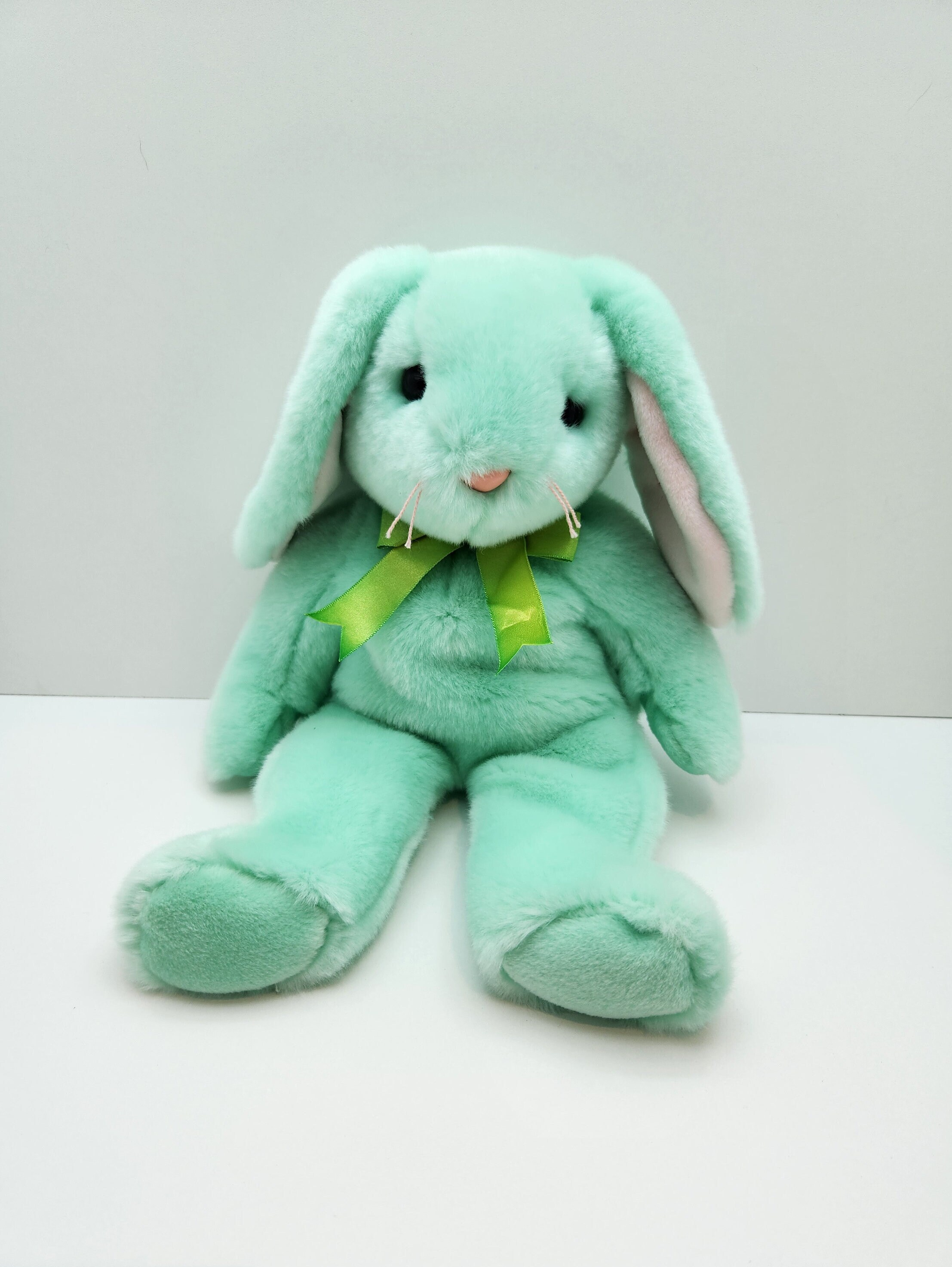 Vintage Ty Beanie Buddy hippity the Green Rabbit 14 Inch Etsy UK