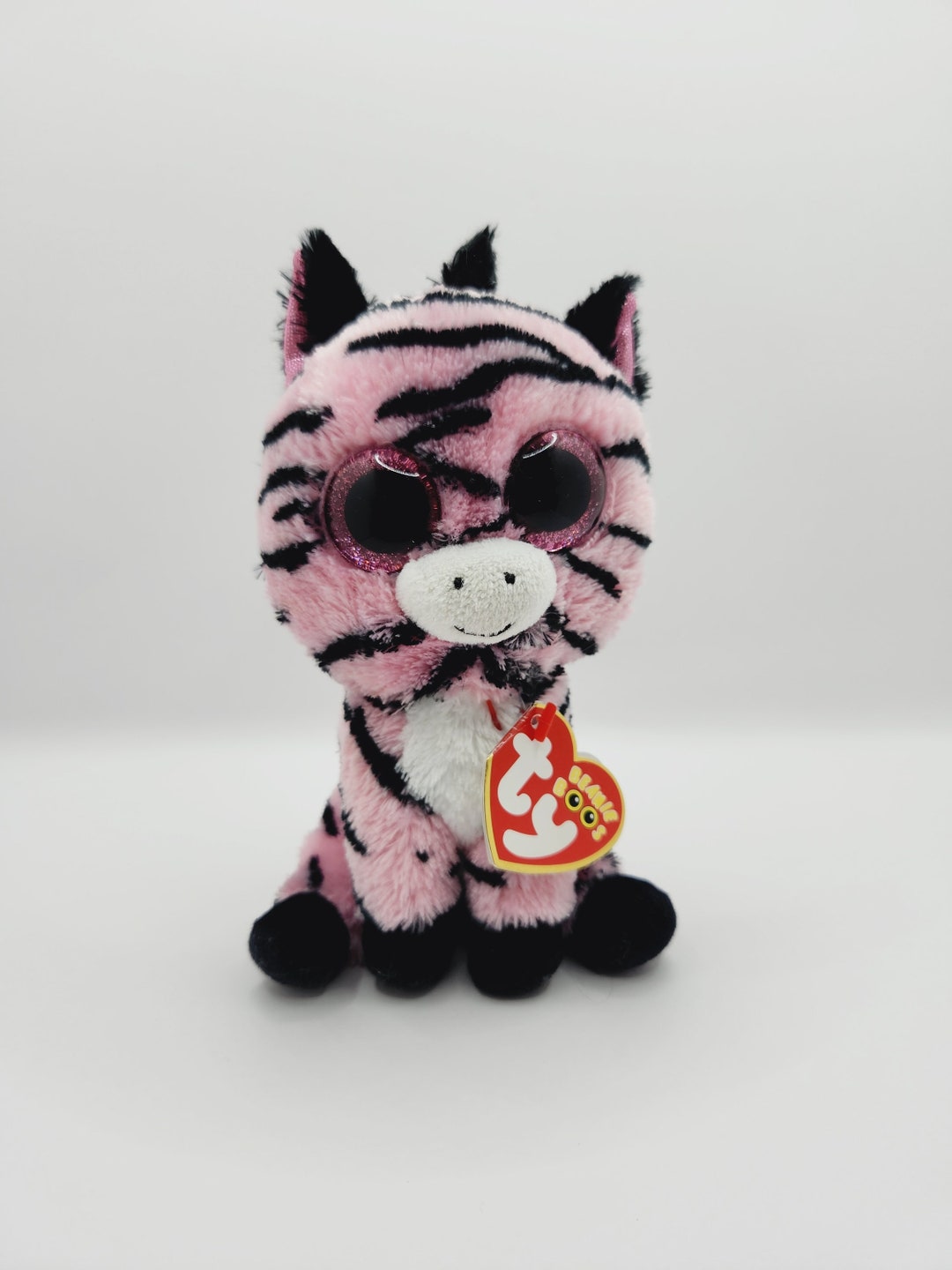 Vintage Ty Beanie Boo 'zoey' the Pink Zebra 6 Inch - Etsy