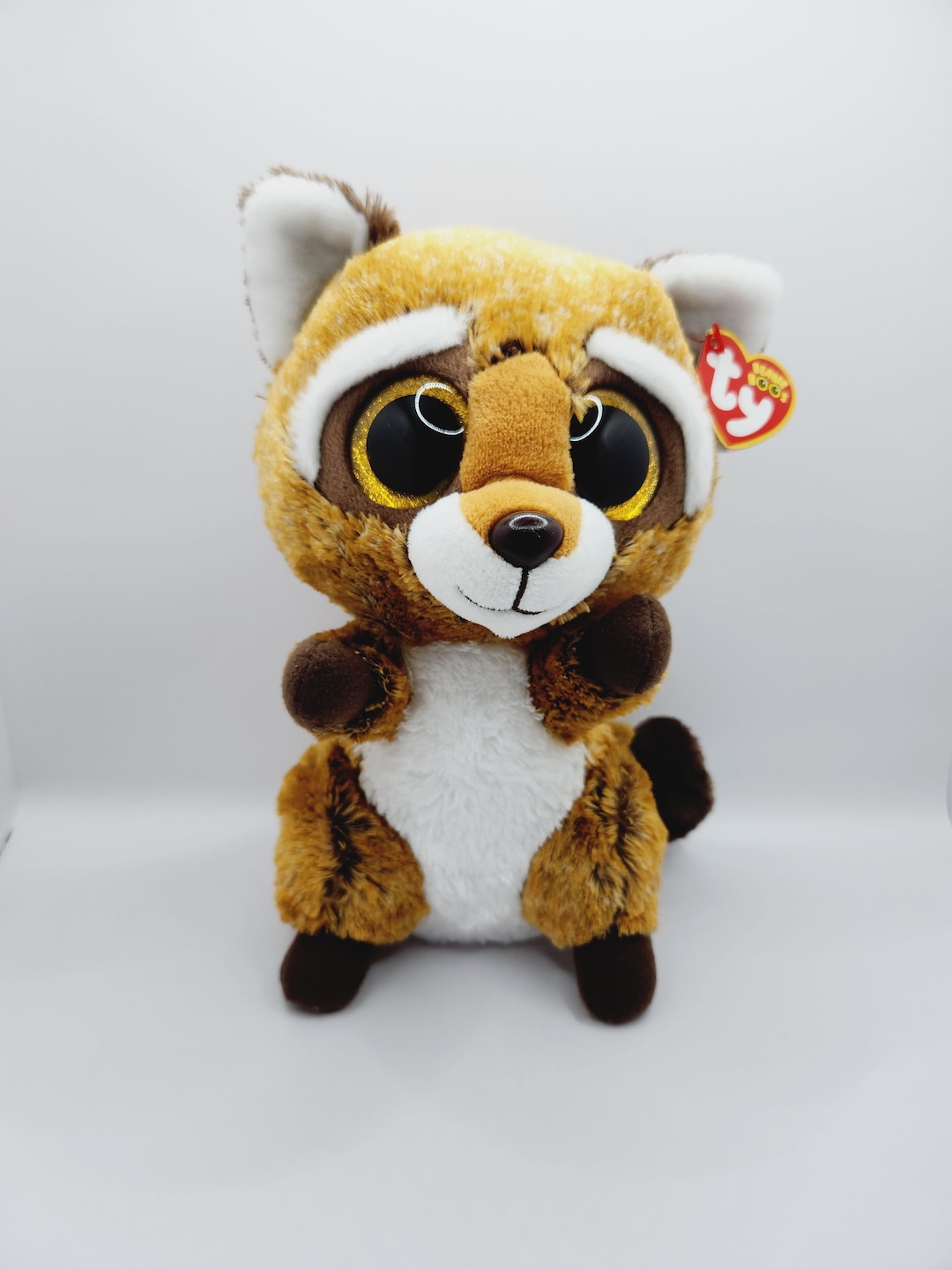 Ty Beanie Boo 'rusty' the Raccoon medium Size 9 Inch - Etsy