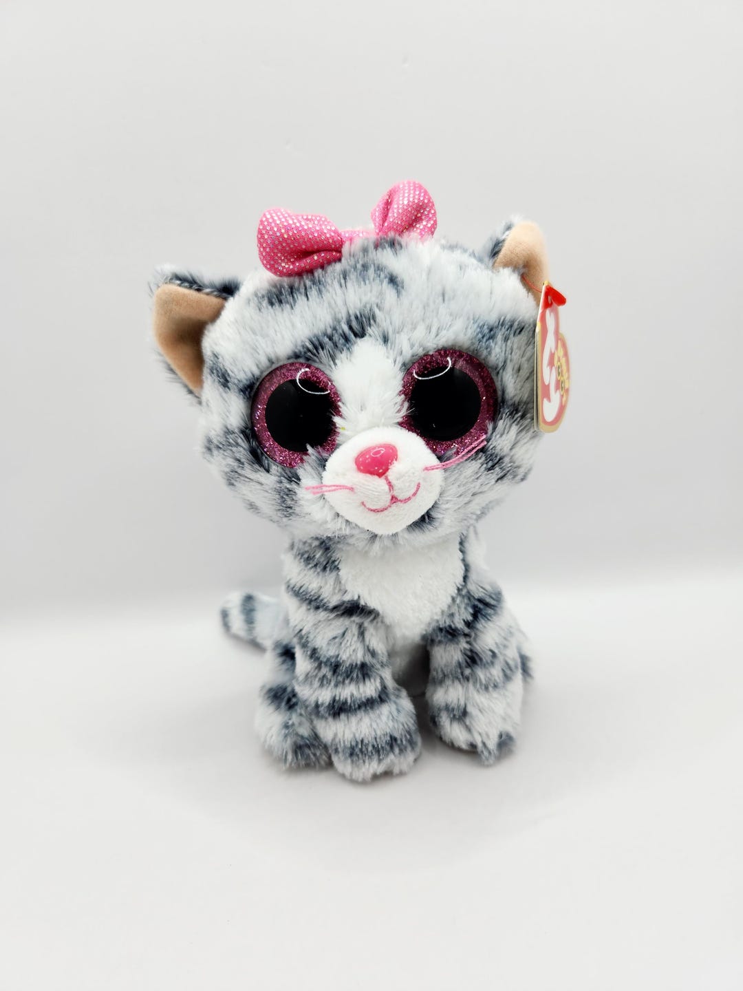 Vintage Ty Beanie Boo "willow" the Gray Tabby Cat (6 Inch) - Justice ...