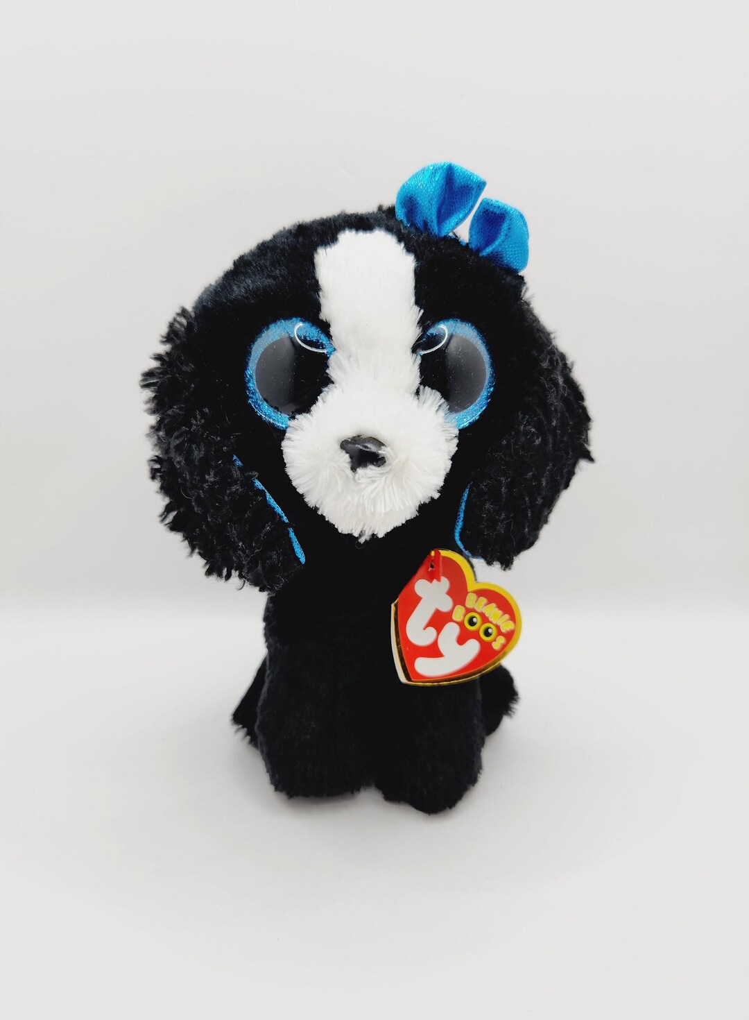 Ty Beanie Baby "tracey" the Black and White Dog (6 Inch) - Etsy