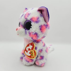 Vintage Ty Beanie Boo 'serena' the Pink & Purple Leopard (6 Inch ...