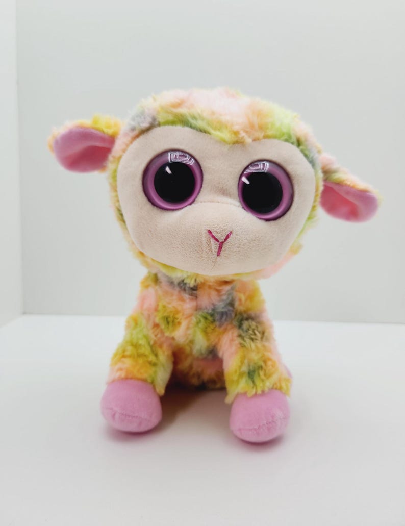 Ty Medium Beanie Boo "blossom" the Lamb (medium 9 Inch) No Hang Tag ...