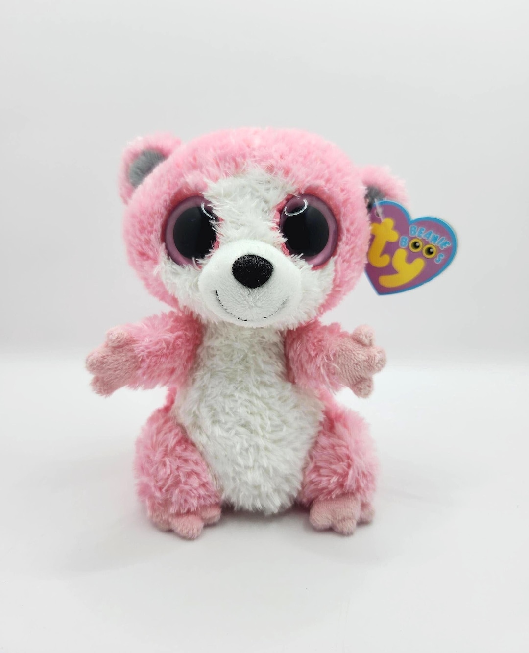 Vintage Ty Beanie Boo 'bubblegum' the Lemur (6 Inch) UK Exclusive ...