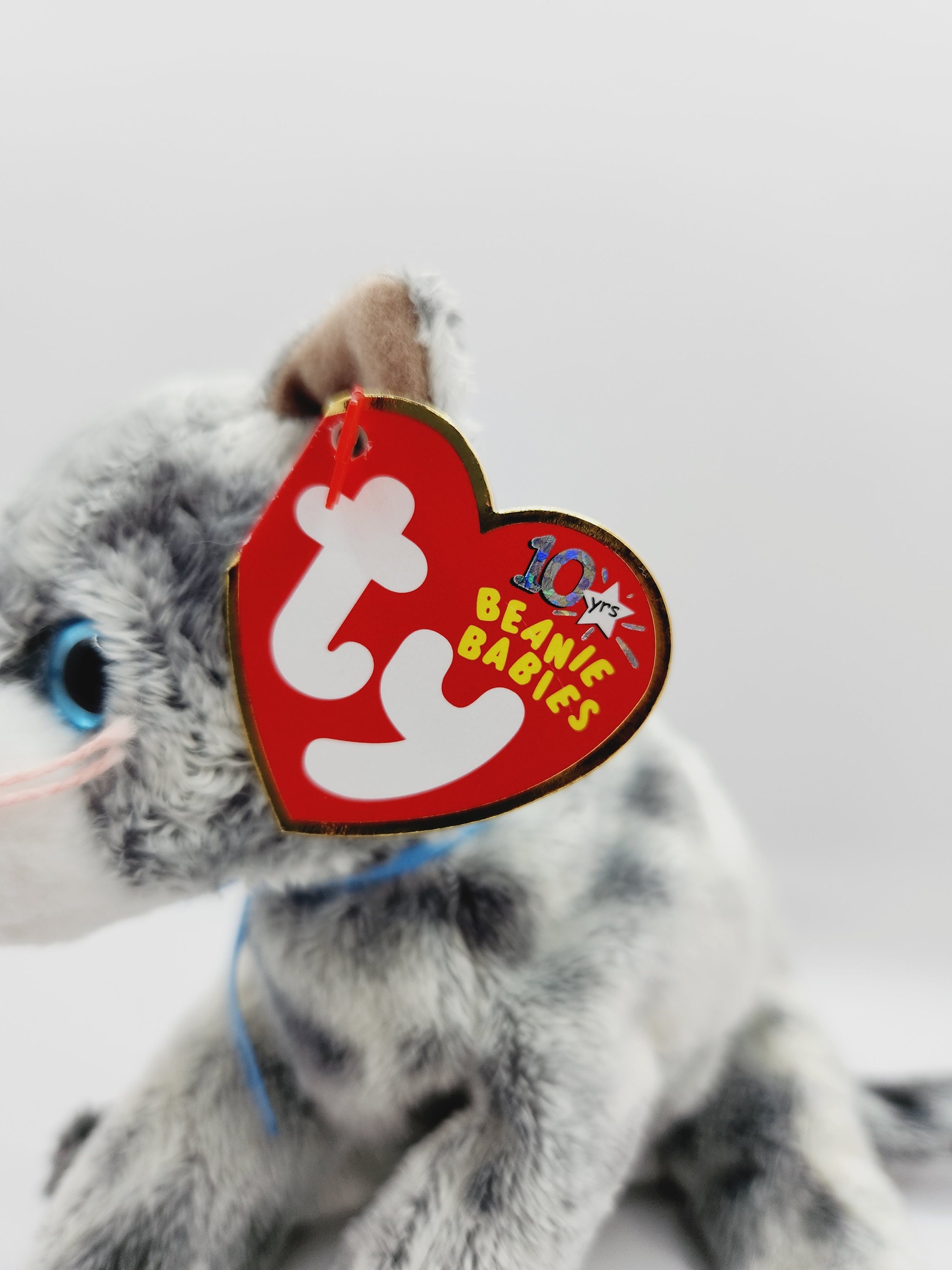 Ty Beanie Baby 'frisco' the Gray Tabby Cat 7 Inch - Etsy