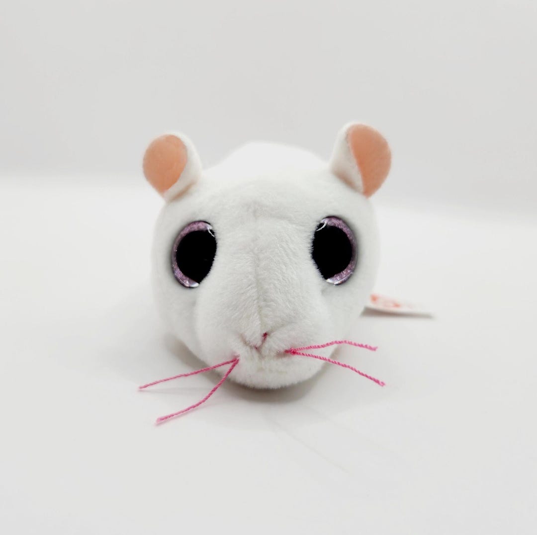 Ty Stackables Teeny Tys "anna" the White Mouse Plush (4 Inch) - No Hang ...