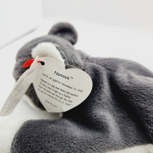 Vintage Ty Beanie Baby 'nanook' the Husky Dog (8 Inch) - 5th Generation ...