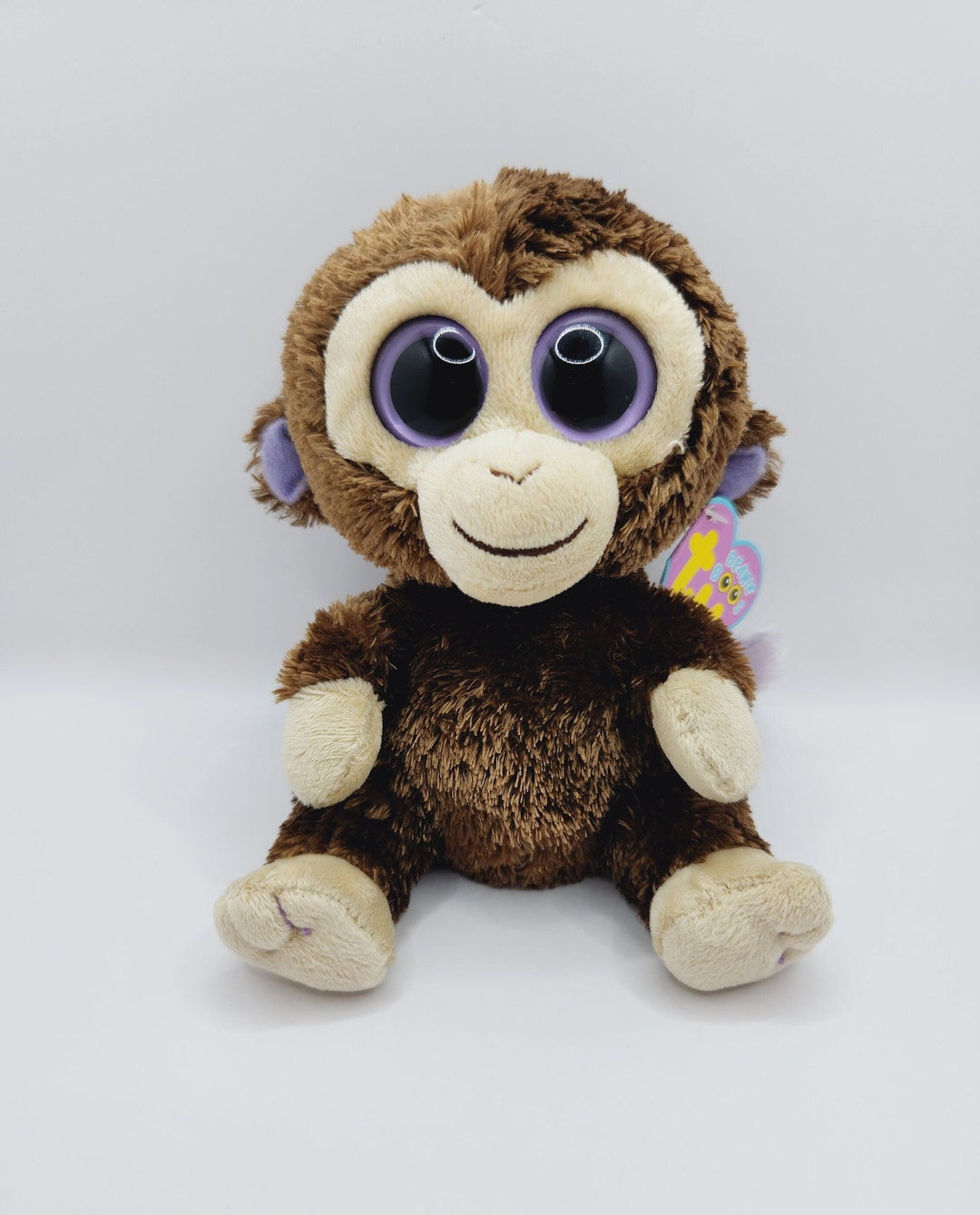 Ty Beanie Boo 'coconut' the Monkey 6 Inch Purple Hang Tag rare - Etsy