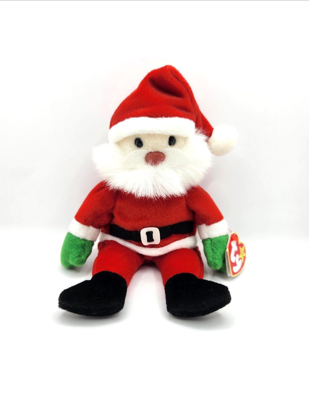 Vintage Ty Beanie Baby 'santa' the Plush Santa (9 Inch) - Etsy