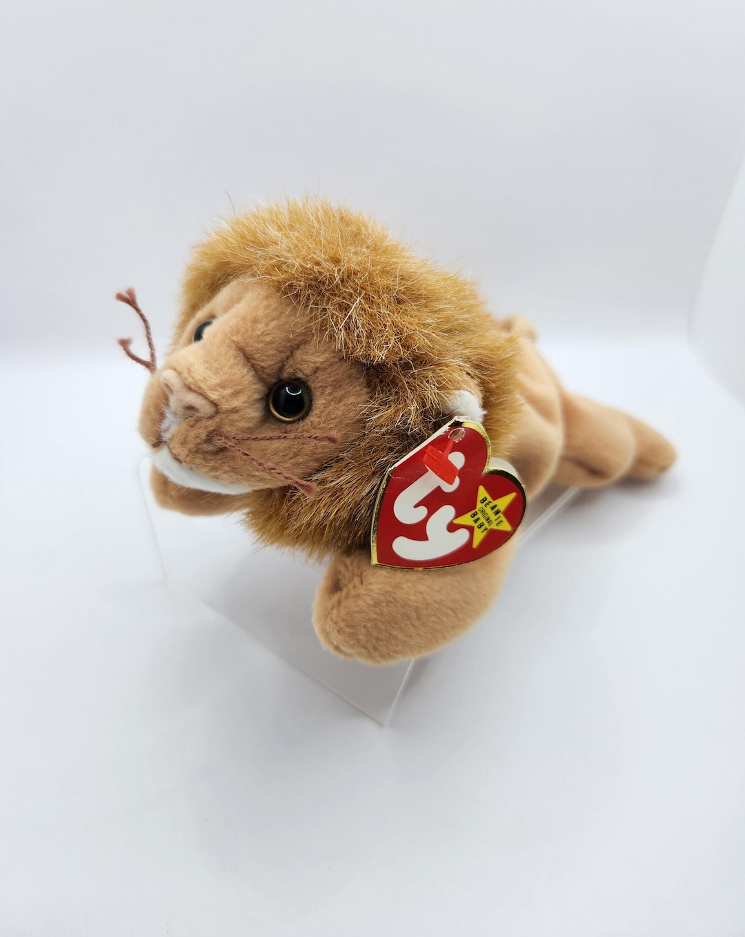 Vintage Ty Beanie Baby 'roary' the Lion (8 Inch) *rare* ALL CAPS NAME ...