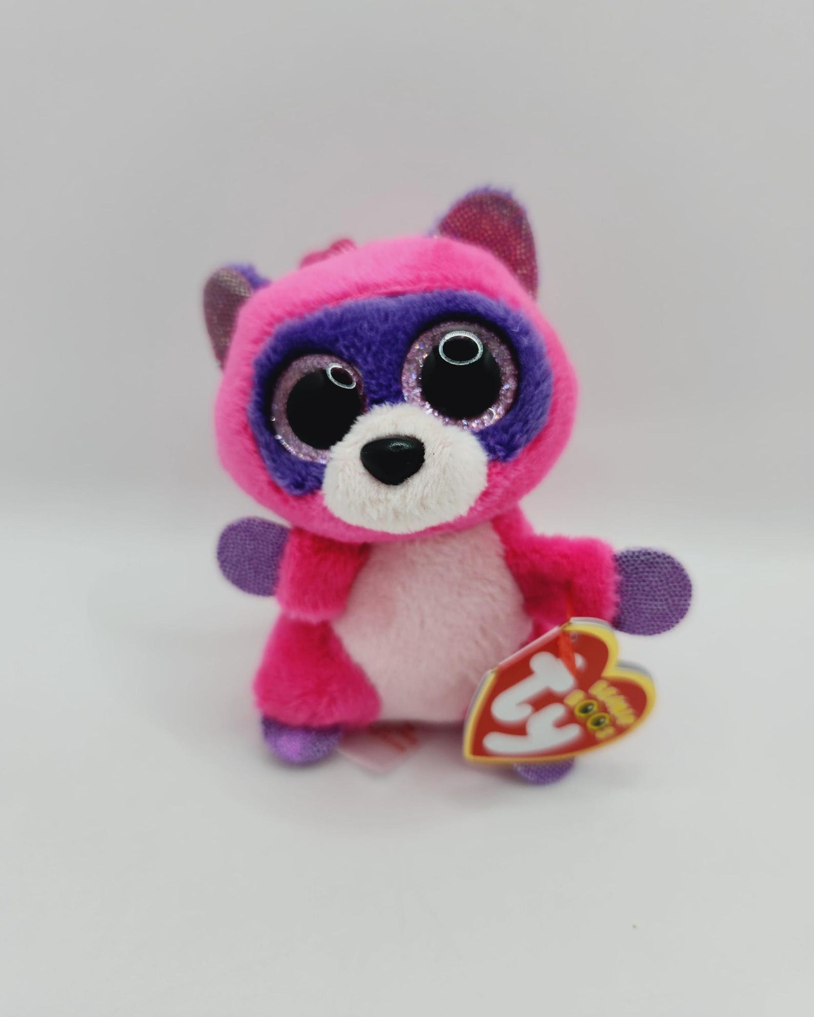 Vintage Ty Beanie Baby 'roxie' the Pink Raccoon key Clip 4 Inch - Etsy
