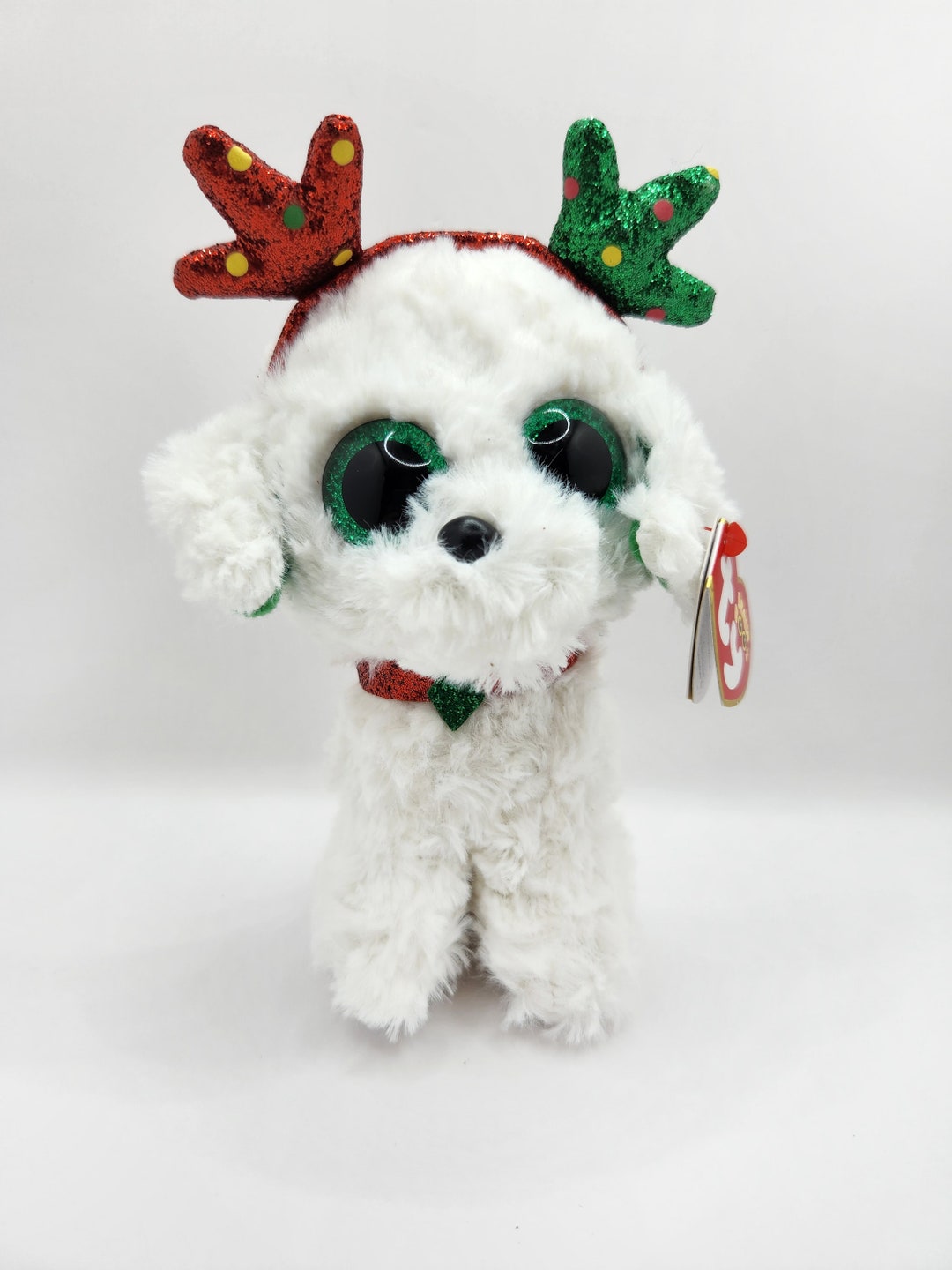 Vintage Ty Beanie Boo 'sugar' the Holiday Dog (6 Inch) - Etsy