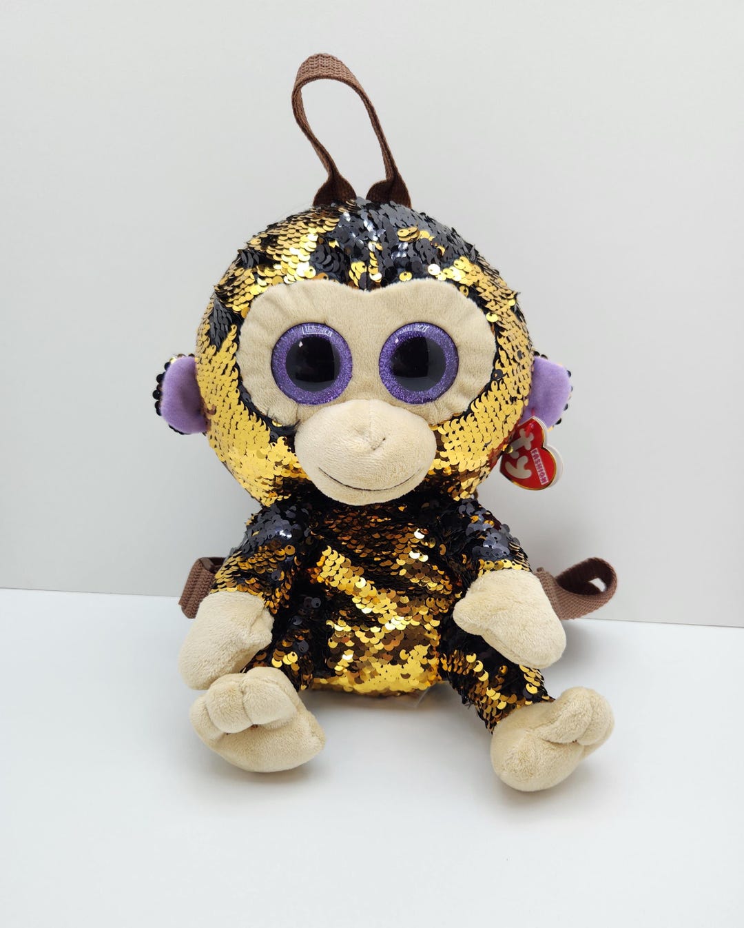 Vintage Ty Fashion Gear 'coconut' the Monkey Backpack - Flippable ...
