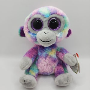 Vintage Ty Beanie Boo 'zuri' the Tie-dye Monkey 6 Inch - Etsy