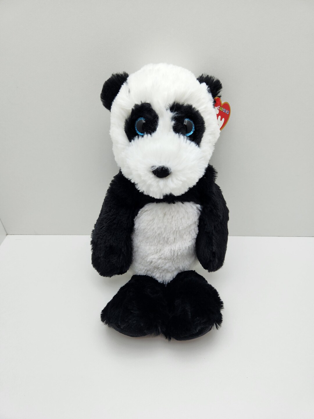 Vintage Ty Attic Treasures Cuddlys "fluff" the Panda Bear (12 Inch ...